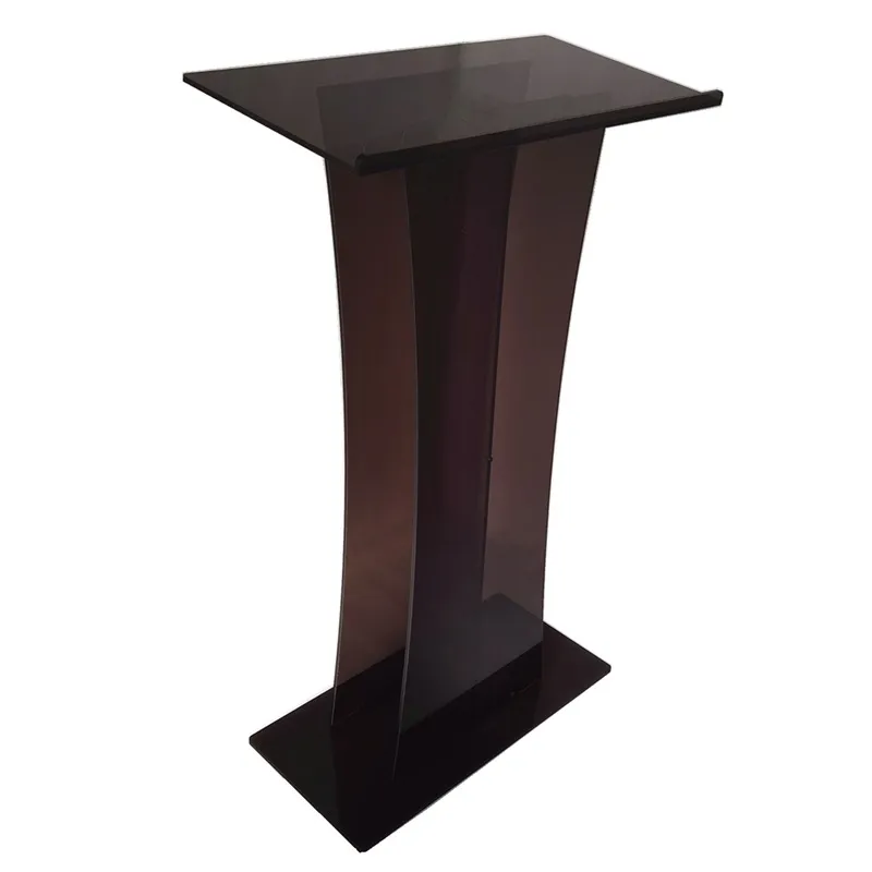 Clear Brown Acrylic Lectern podium a for Hotel, Wedding Ceremony, Guest ...