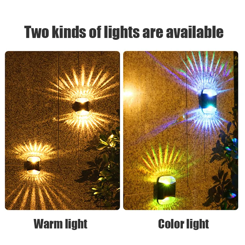 LED Solar Wall Lamps Waterproof Outdoor Garden Lights... From Ddmyhome ...
