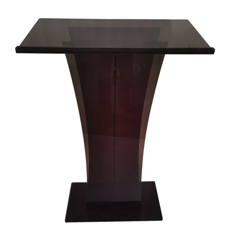 Clear Brown Acrylic Lectern podium a for Hotel, Wedding Ceremony, Guest ...