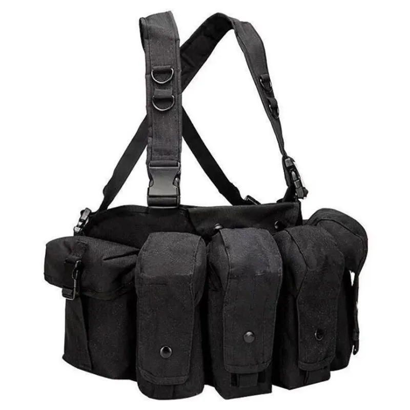 AK 47 Molle Chest Rig running vest with Magazine Pouch for Outdoor CS ...