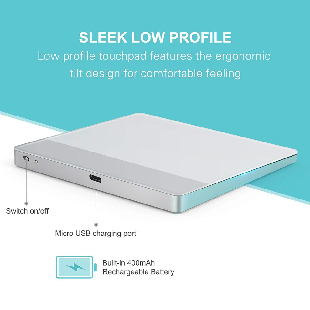 Jomaa Bluetooth Touchpad touchpad trackpad Mouse with Multi-Touch for ...