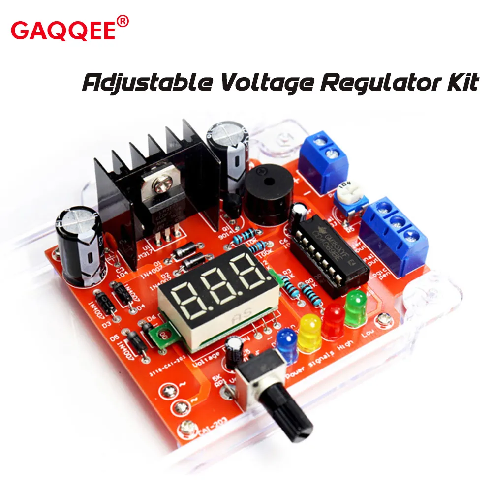 Adjustable Voltage Regulator DC Power Supply Kit 220V To 1.25V 12.5V ...