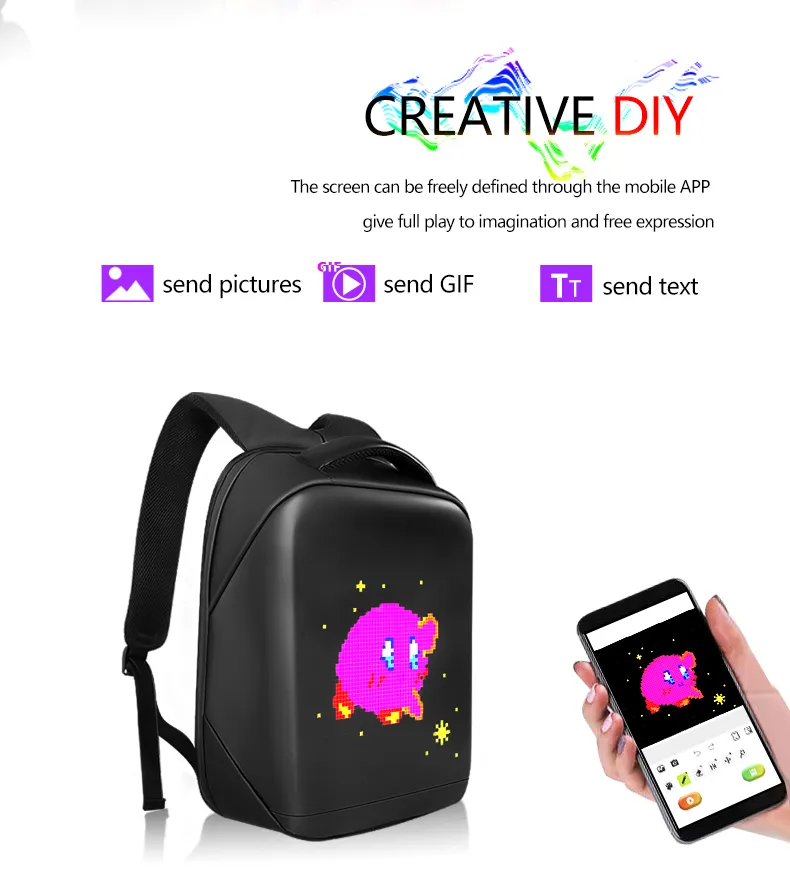 Led Backpacks Bluetooth Version: Smart Waterproof Bag... From ...