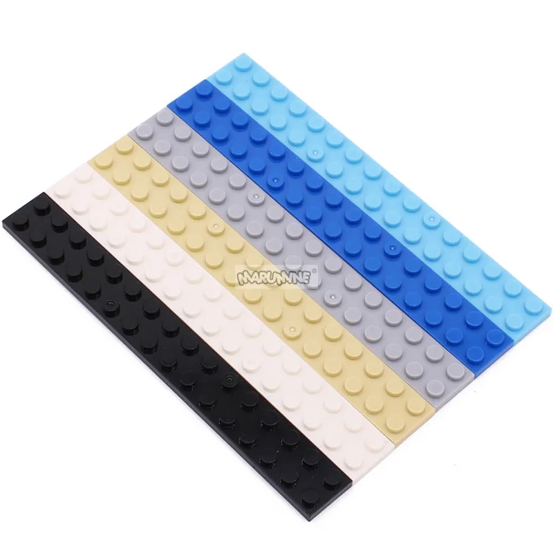 Marumine Thin Bricks Plate 2x16 Baseplate for Creative MOC Building ...