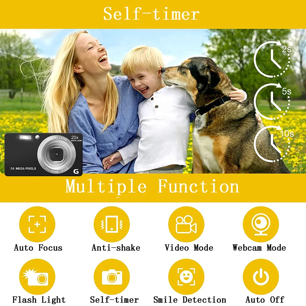 DHgate.com:4K 56MP Digital Video Camera, Self-Timer Vlogging Camera ...
