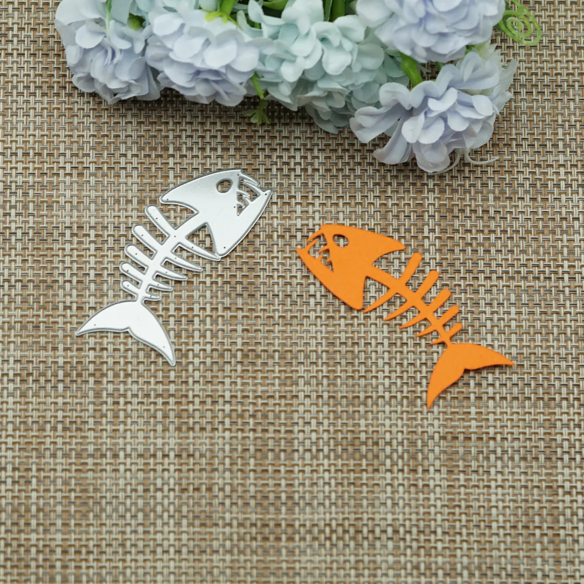 Metal Cutting Dies - Fishbone Patterned Scrapbooking Paper Embossing ...