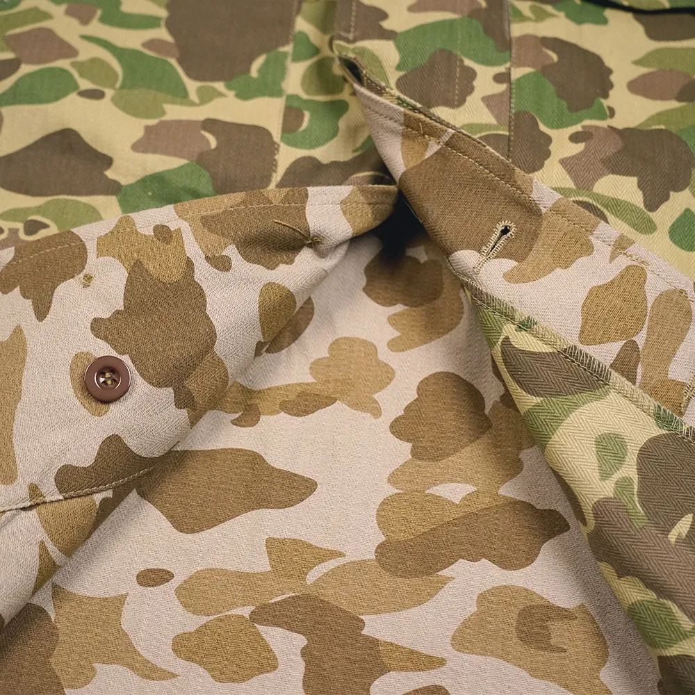 Army Camouflage Jacket: WWII Style HBT Double Camo Hunting Coat ...
