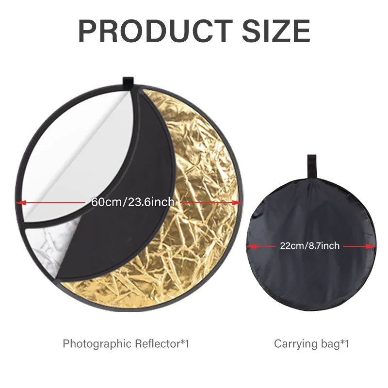 60cm Reflector 5 In 1 Round Shape Collapsible... From Ddmydec, $56.69 ...