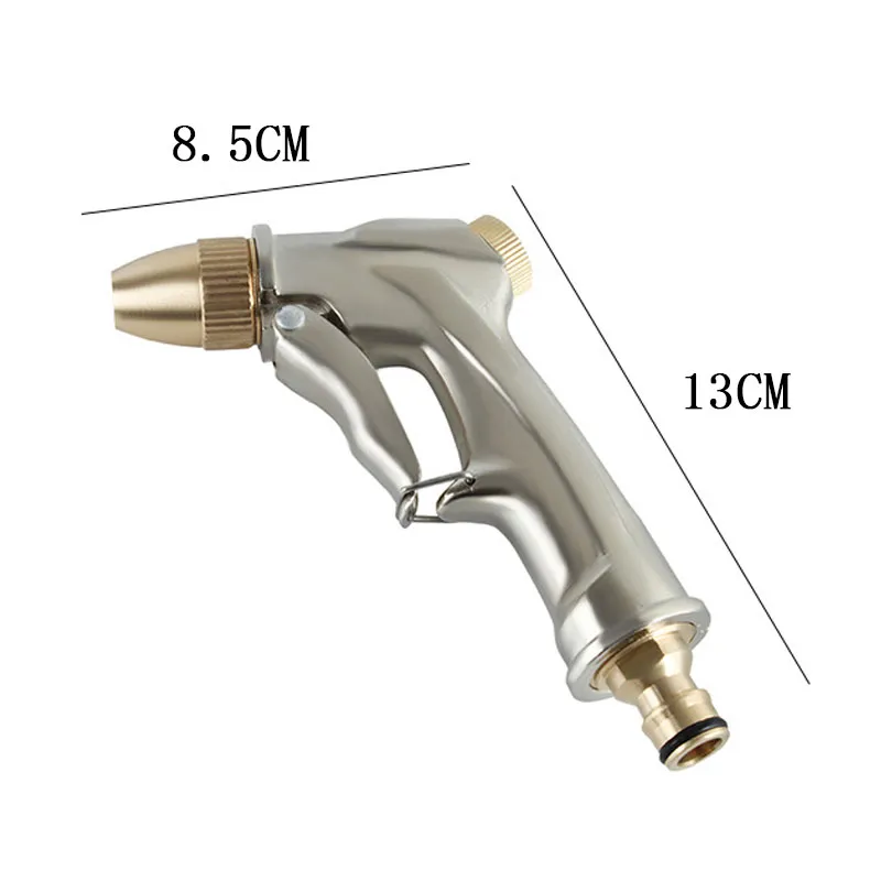 High Pressure Water Spray Gun Nozzles Metal Garden Hose Sprinkler For ...