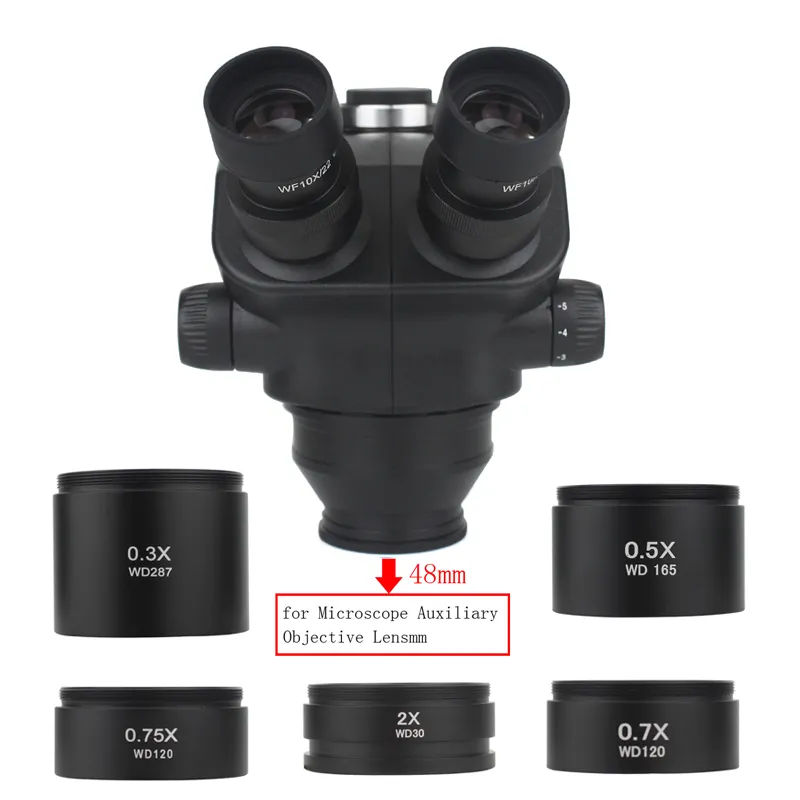 DHgate.com:10x 8 Frame Trinocular Stereo Microscope Auxiliary Objective ...