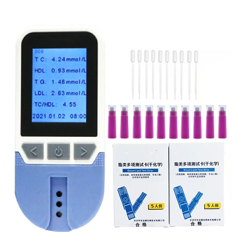 4 In 1 Lipid Profile Meter Stick Measurement For High And Low Density ...