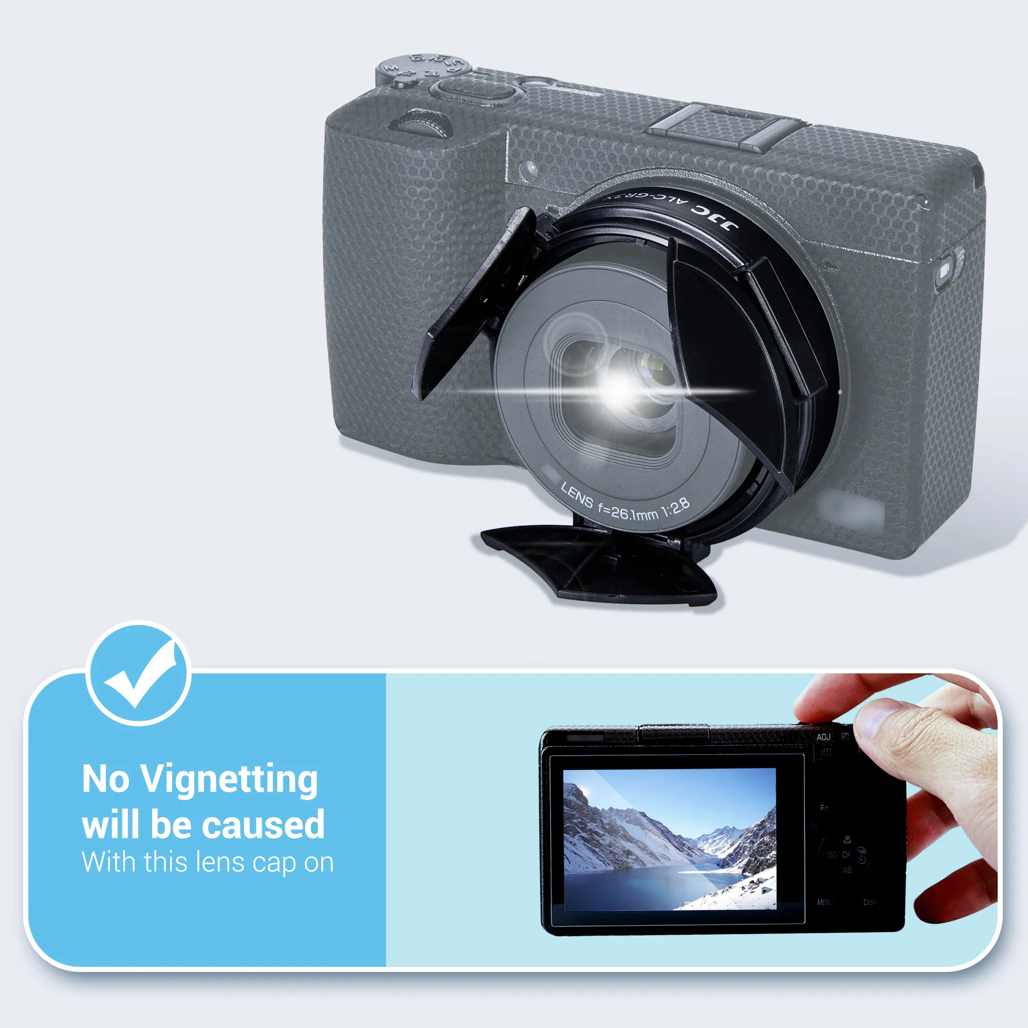 DHgate.com:JJC Automatic Lens Cap for Ricoh GR II/III/IIIx/GR3x, HD ...