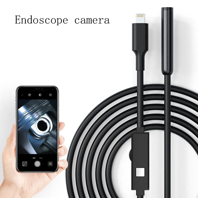DHgate.com:8mm Lens Endoscope Camera for iPhone, Flexible Semi-Rigid ...