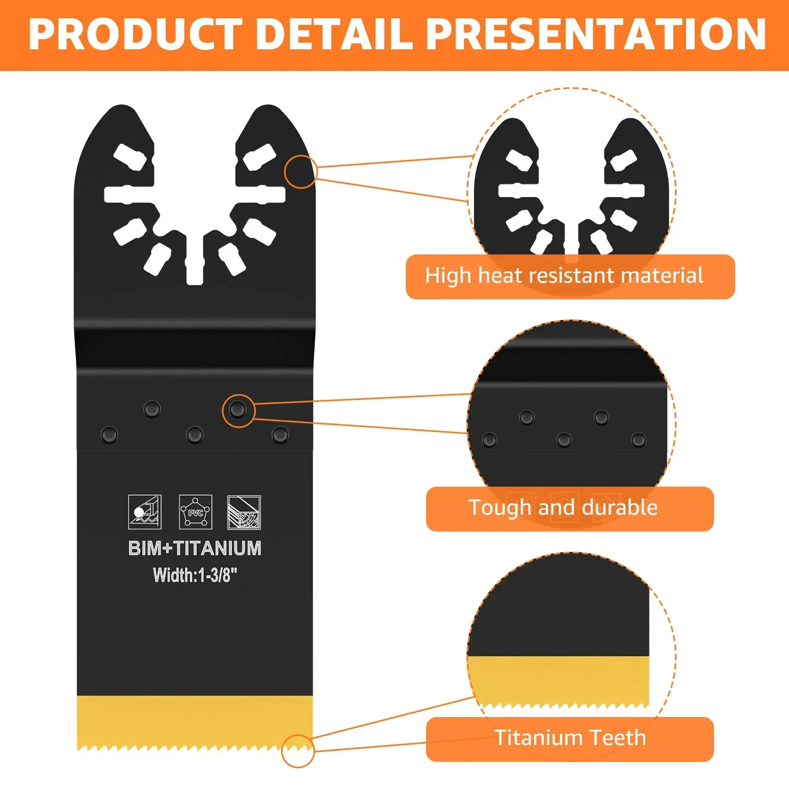 Bi-metal Titanium Multitool Blades: Fast & Wear-Resistant Oscillating ...