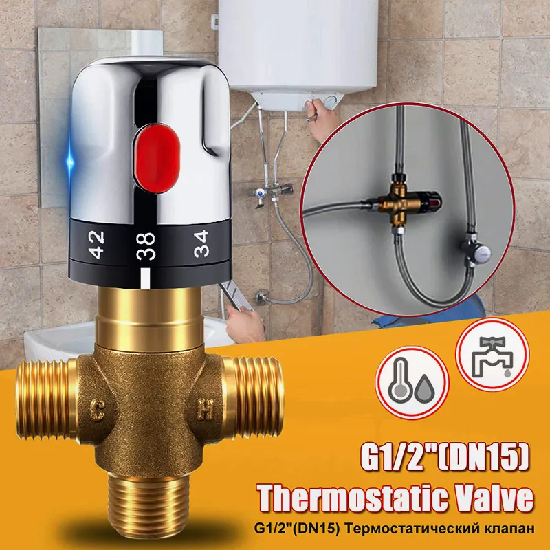 Brass Thermostatic Mixer Valve Shower Faucet Water... From Ddmyearth ...