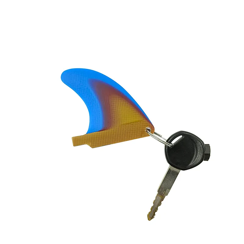 DHgate.com:Surf & Cast in Style: Blue-Yellow Gradient Surf Keyring (1 ...