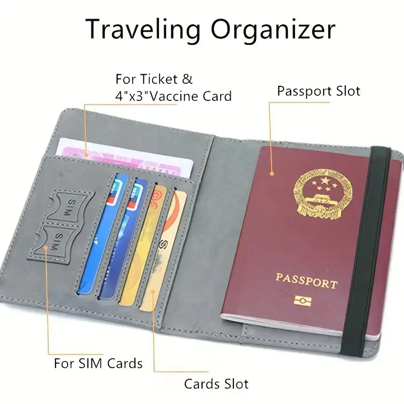 Passport Holder Set For Women Includes Luggage Tag, Card Case & Gift ...