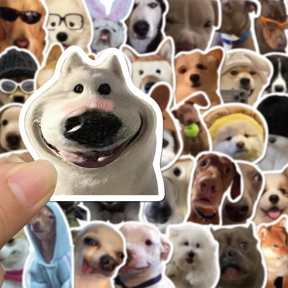 50 Cute MEME Dog Puppy cute stickers for DIY Decoration on Notebooks ...