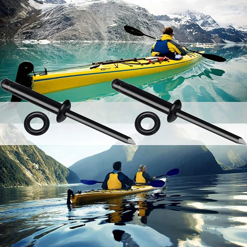 Kayak Pad wide eye set with Bungee Deck Loop, Hooks, Clips, Screws ...