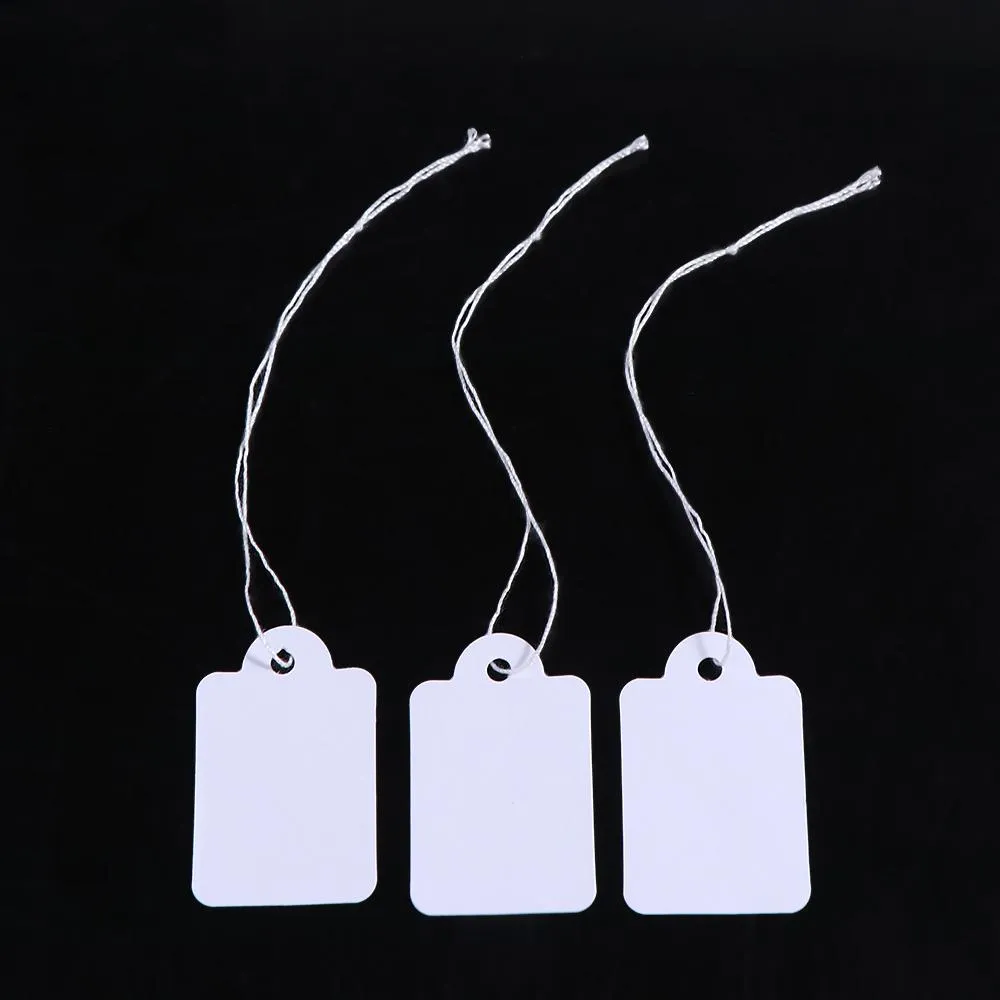 blank tags with string