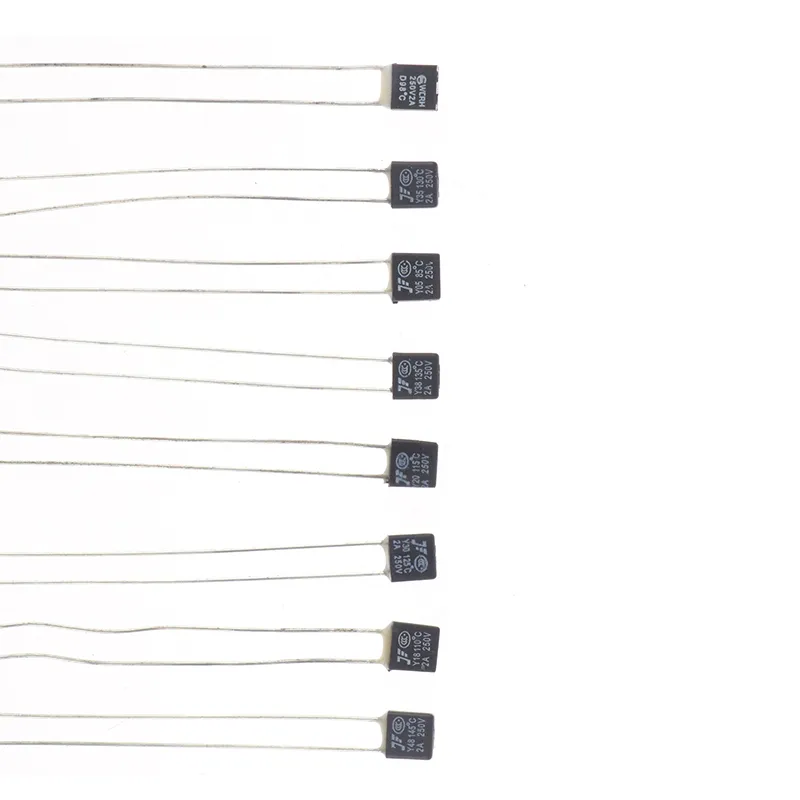 14 Values RH2A Thermal Fuse Temperature Switch Assortment Kit, 250V 2A ...
