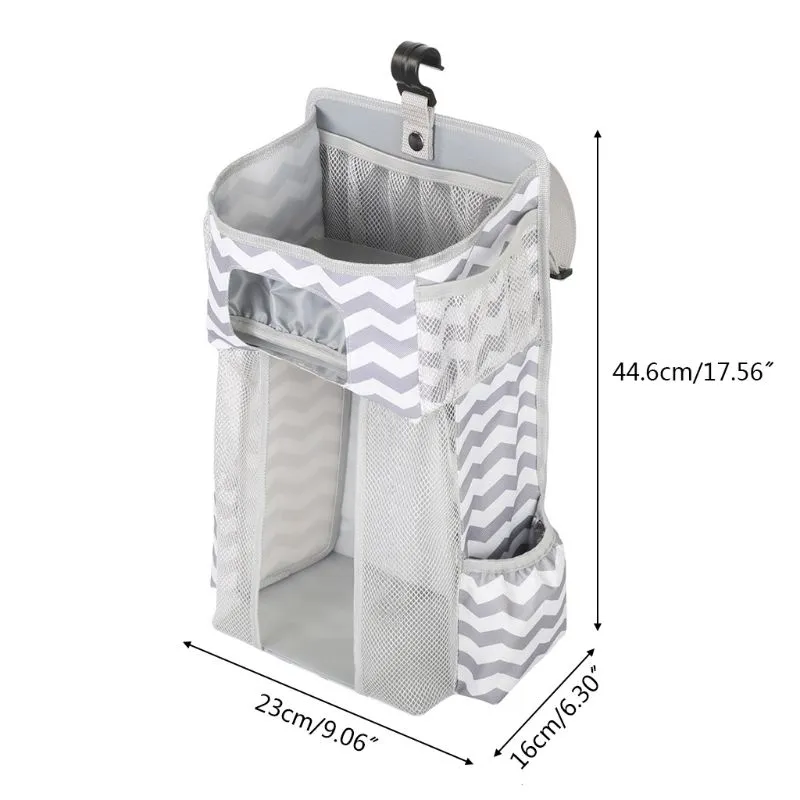 Diaper Stacker Organizer Hanging Storage Bags for Crib or Wall, Baby ...