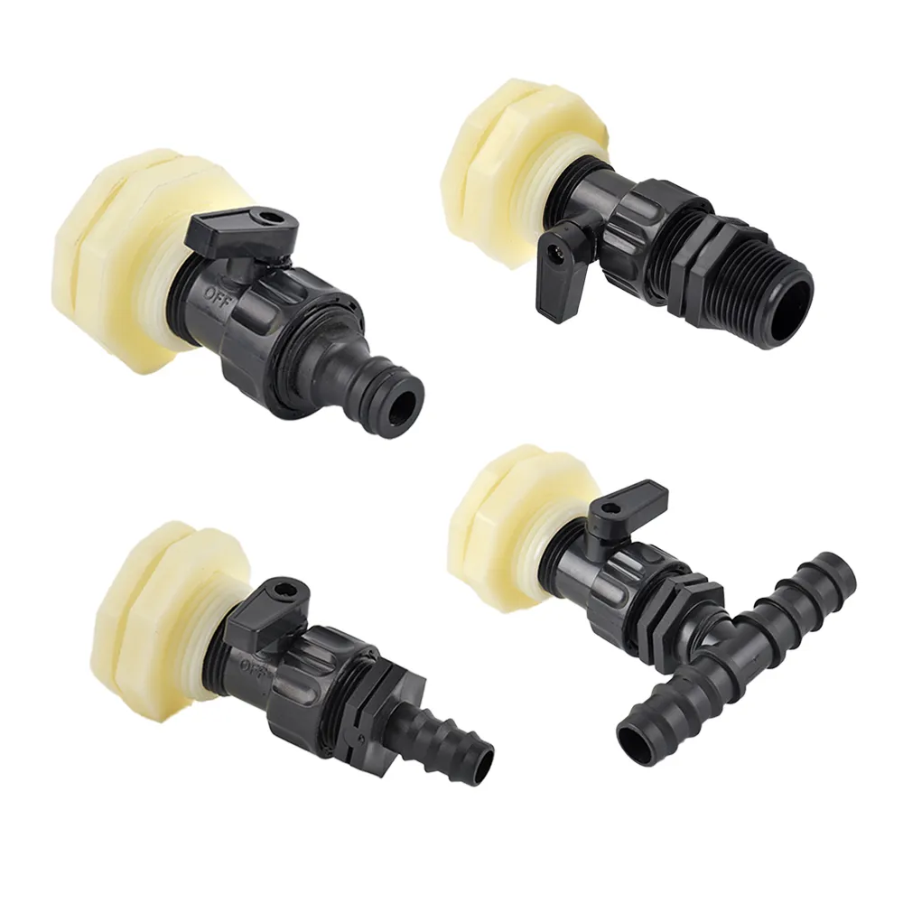 Garden Hose Bulkhead Fitting 3/4 Inch Thread, Quick Connect Plastic For ...