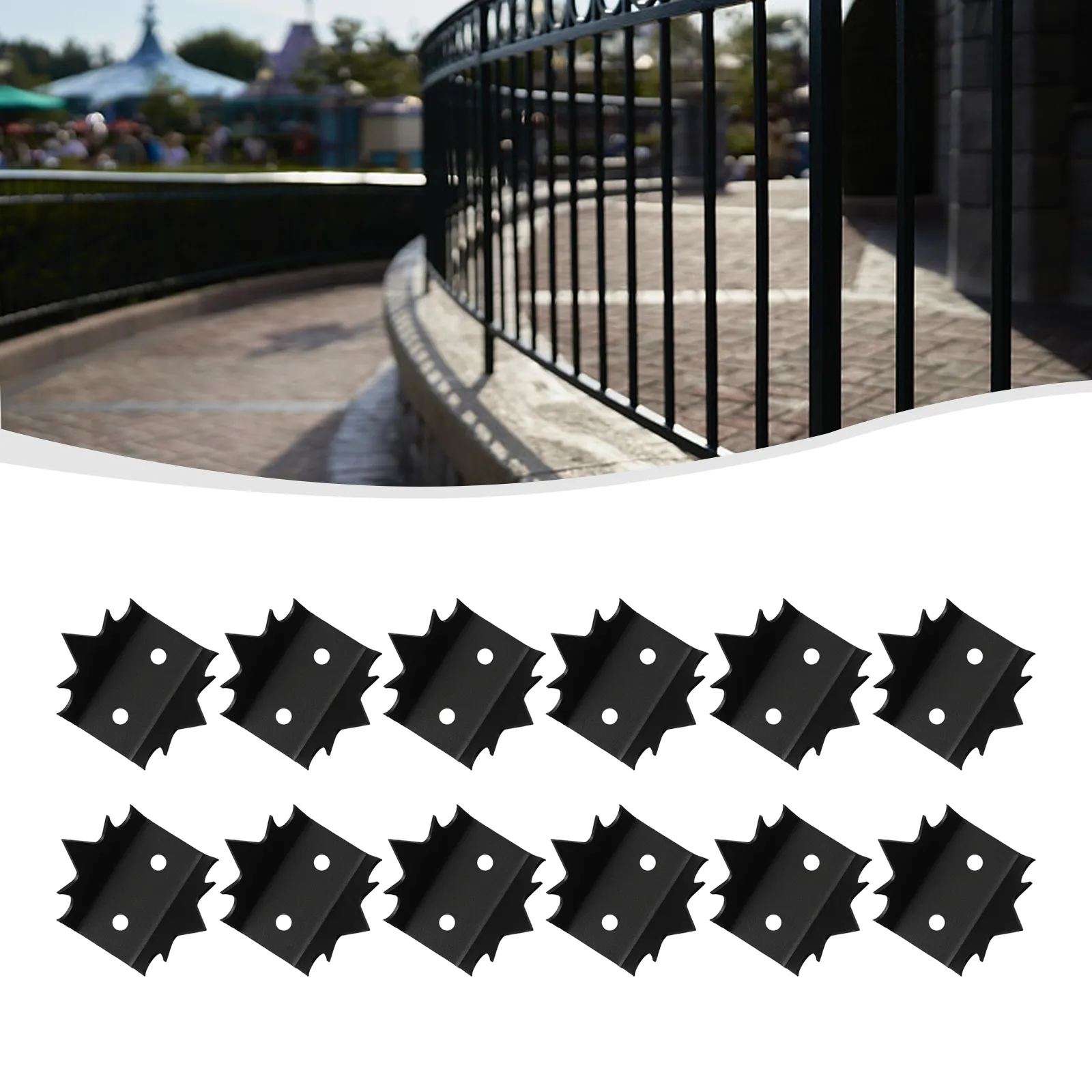 19cm Black Wall Spikes Fence Nails Accessories 20-Pack - Sturdy ...