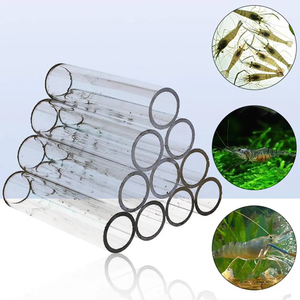 Transparent Acrylic Breeding Tube Shrimp Fish Hide Cave House Aquarium ...