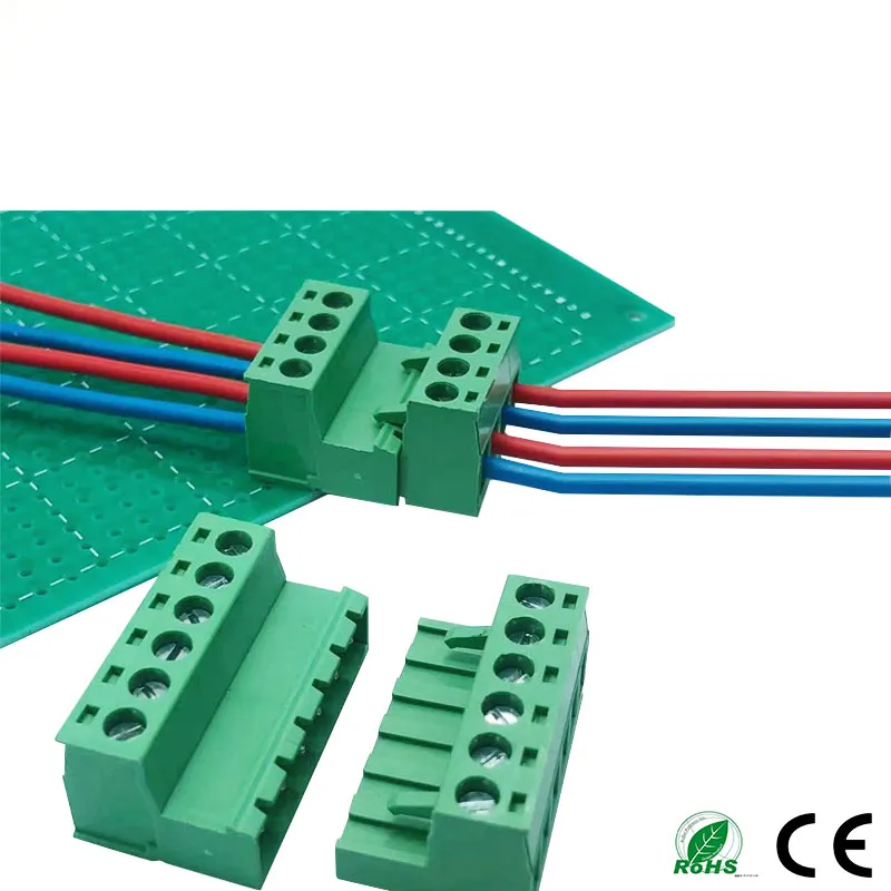 5.08MM Pluggable Terminal Blocks Connector KF2EDGKR 5.08 Butting Style ...