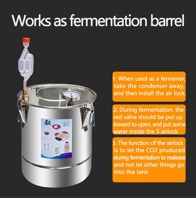 10L DIY Moonshine Still Distiller Kit With Circulating Pump Ginger Oil ...