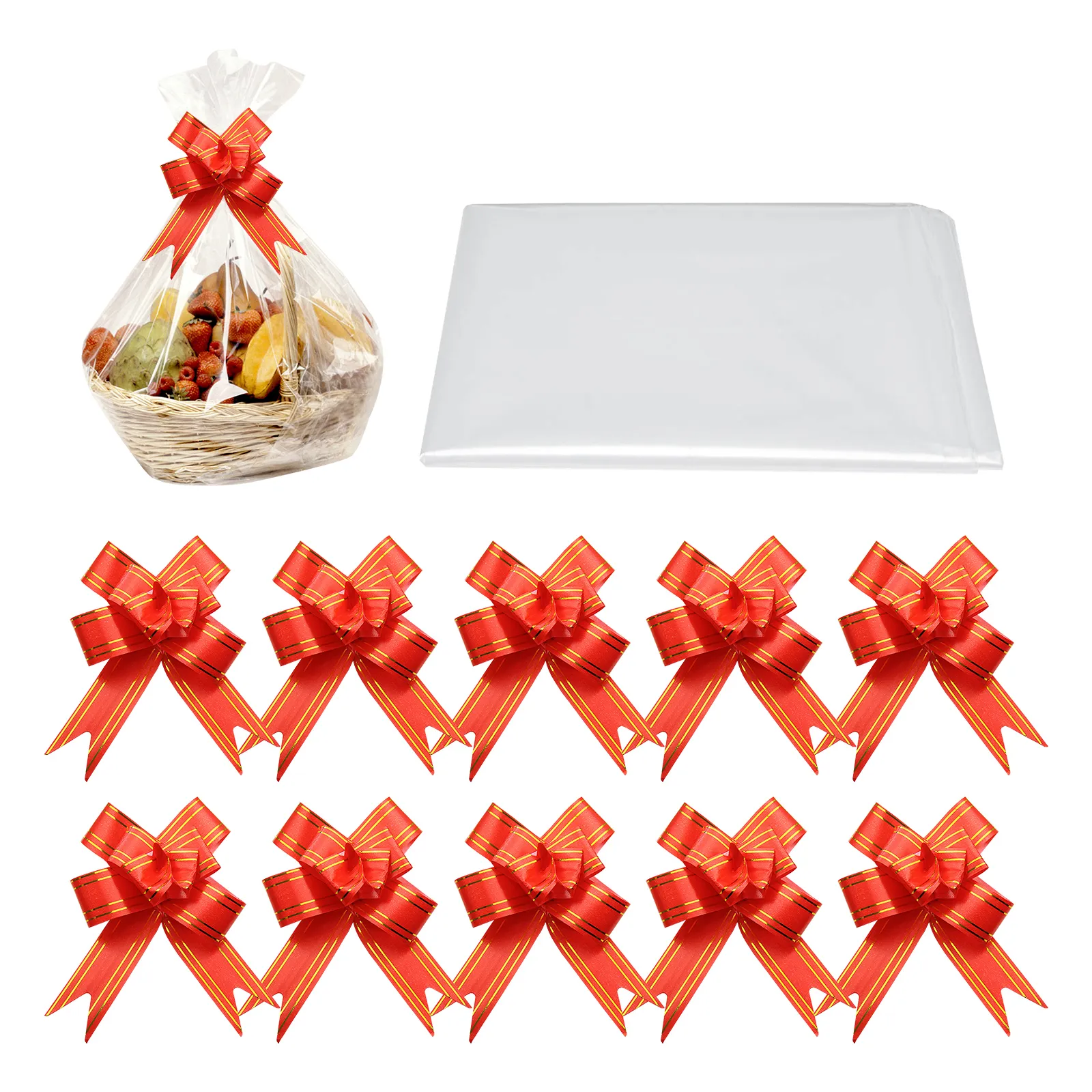 basket cellophane wrap