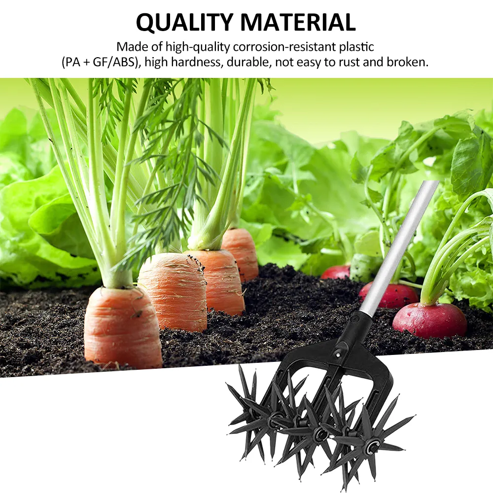Handheld Garden Cultivator Tool Set: Detachable Tines, 2 In 1 Soil ...