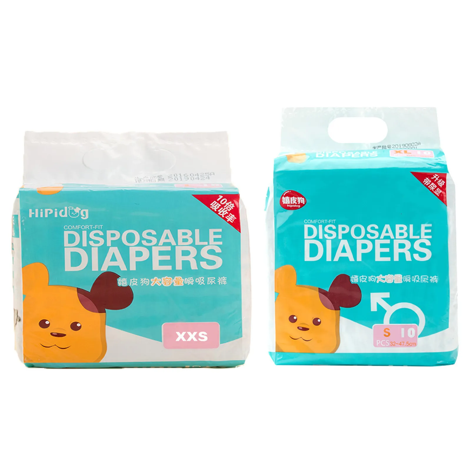 Disposable Female Dog Diapers Leak Proof, Breathable Physiological Wrap ...