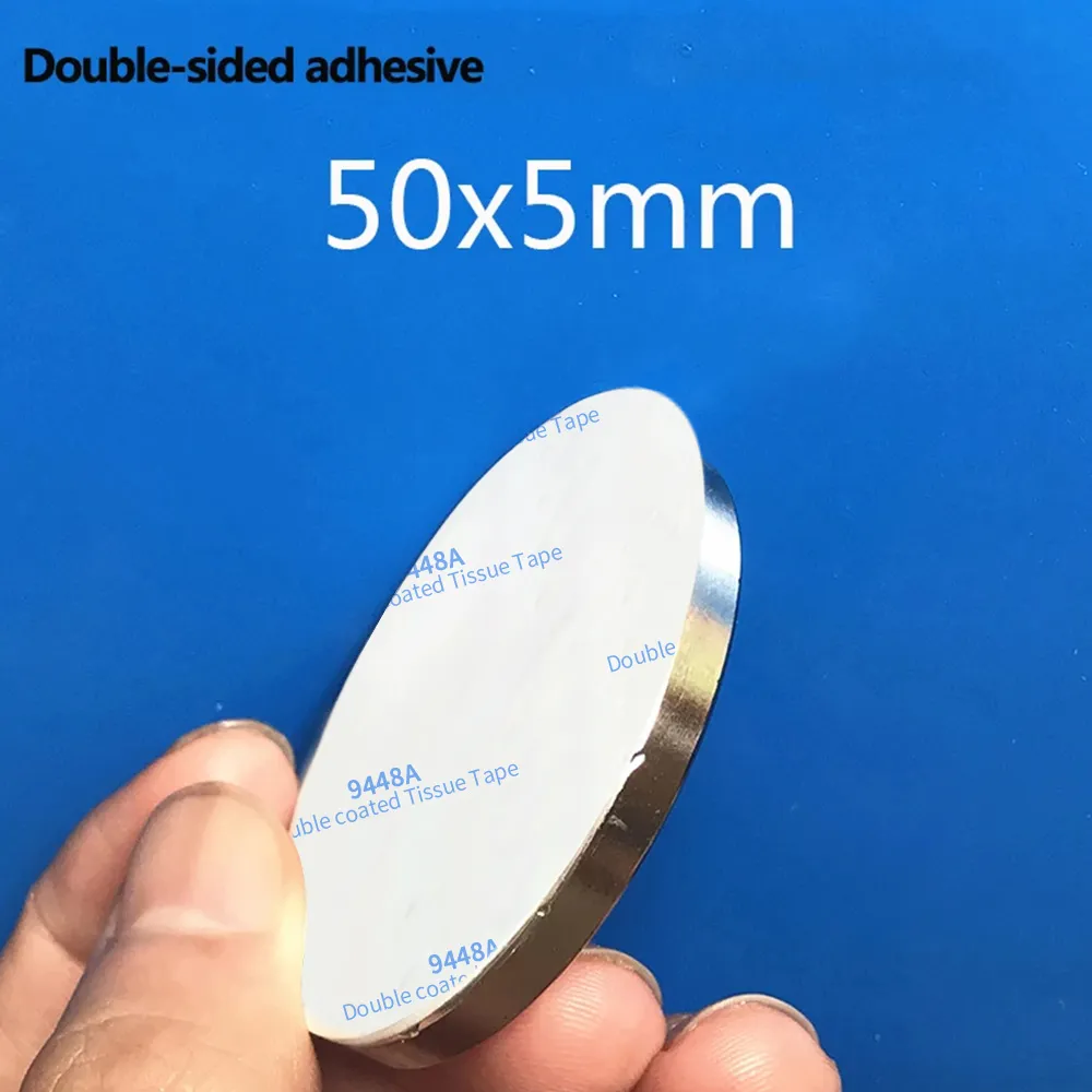 DHgate.com:3/8/1 PCS 50x5mm Neodymium Magnets with 3M Adhesive ...