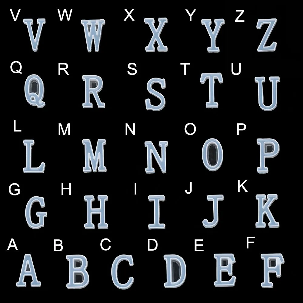 DIY Jewelry Making Alphabet Silicone Molds: Create Unique Charms ...