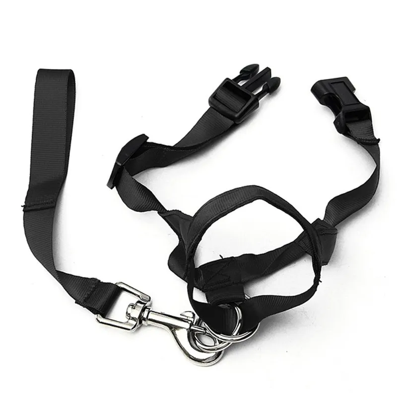 Nylon Dog Halter Training Head Collar - Gentle Leader Harness with ...