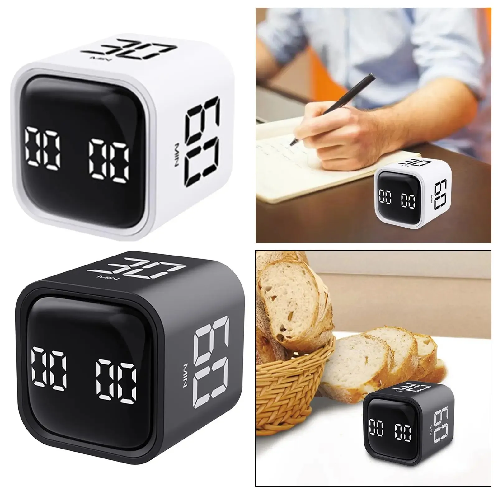 Electronic Kitchen Timer With LCD Display Dual Modes Countdown Cooking ...