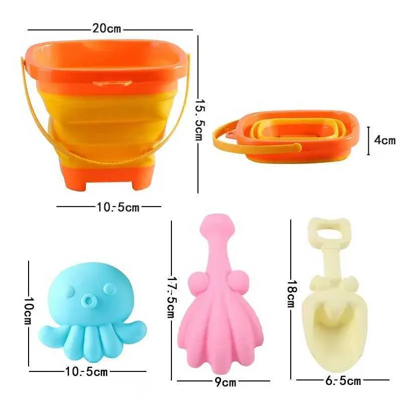 Portable Fruit Shaped Folding Bucket Strainer For Kids Handheld Beach ...
