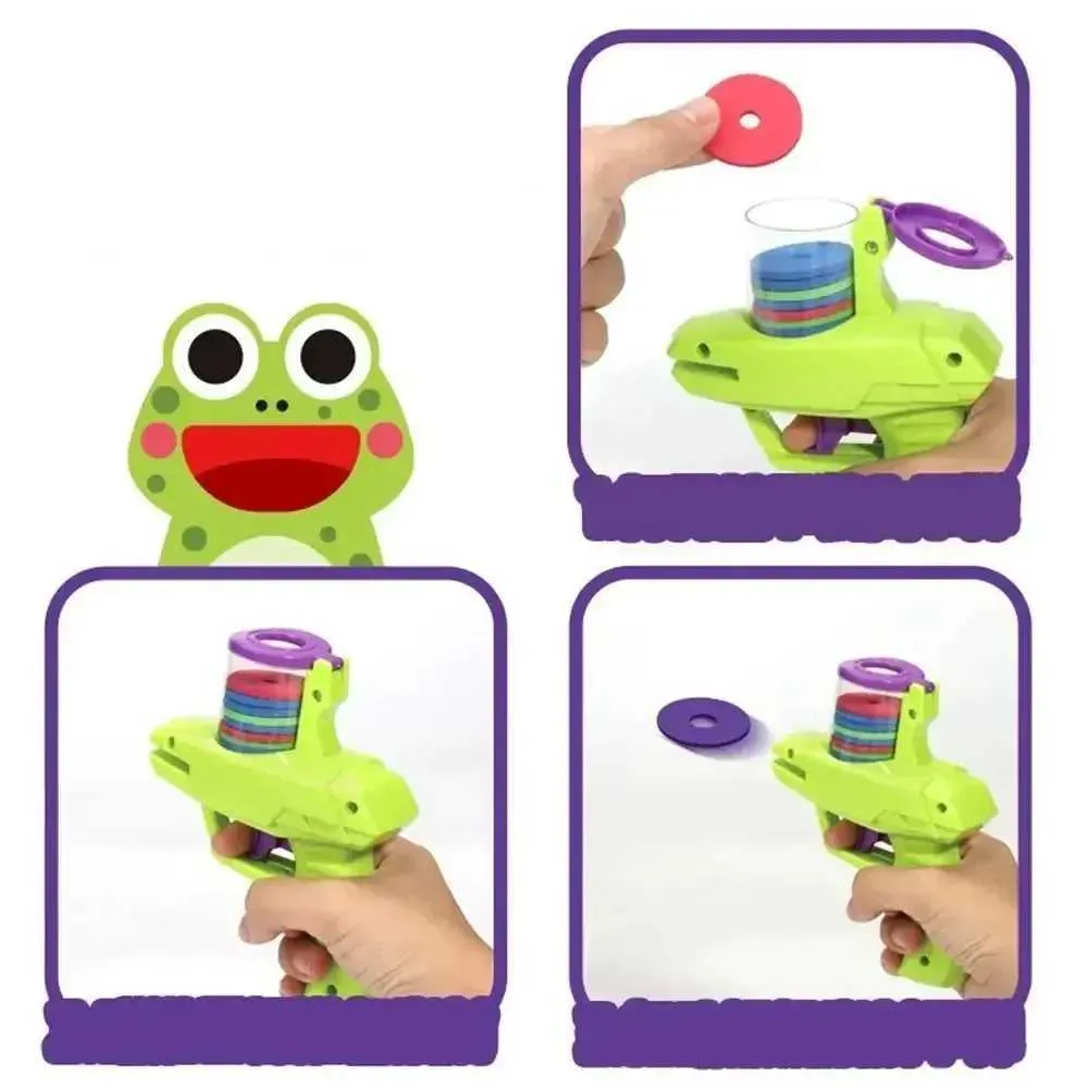 Mini Carrot Flying Disc Laun Toy Gun Eva Battle Outdoor Mti Person ...