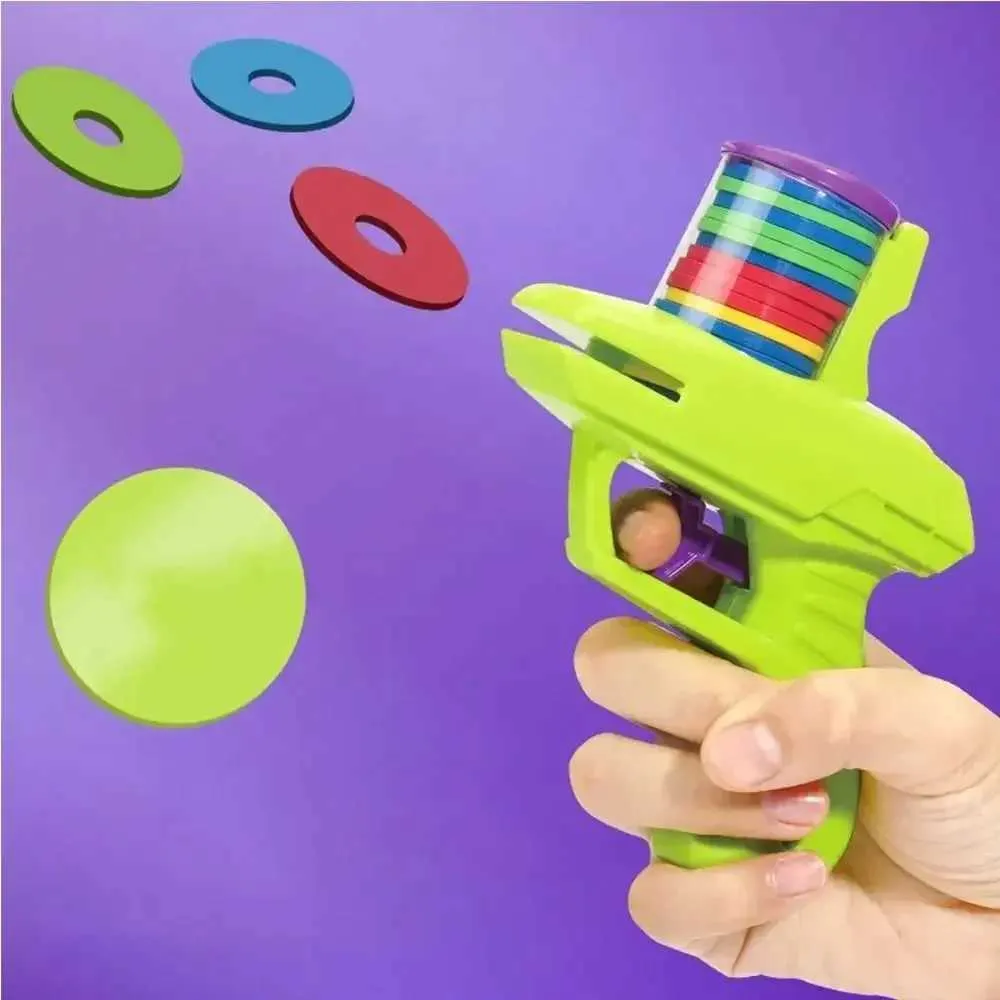 Mini Carrot Flying Disc Laun Toy Gun Eva Battle Outdoor Mti Person ...