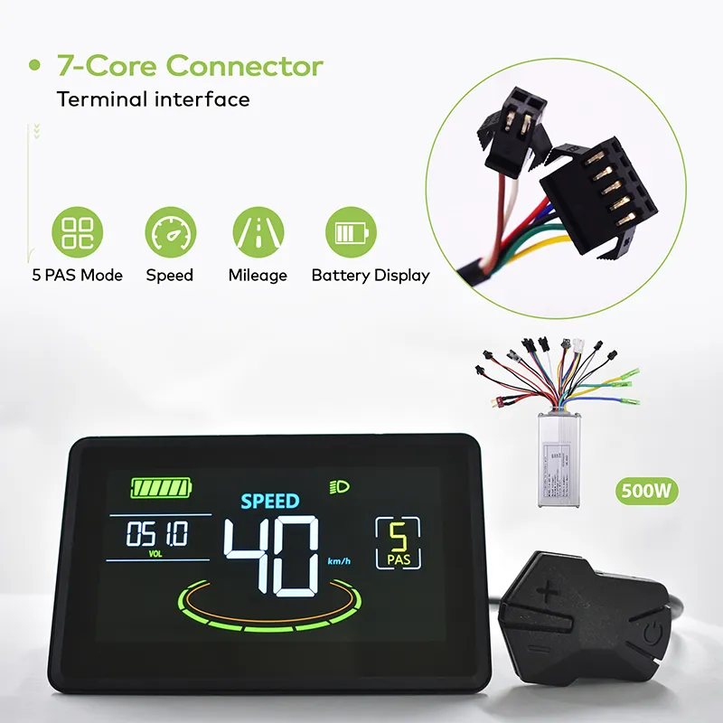 36V Battery Scooter, High Performance 350W Brushless Control Module With Multicolor LCD For ...