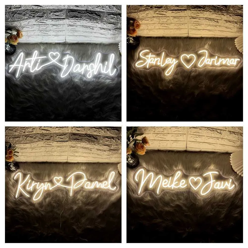 Personalized Name LED Neon Light Wall Decor Custom USB Powered Acrylic ...
