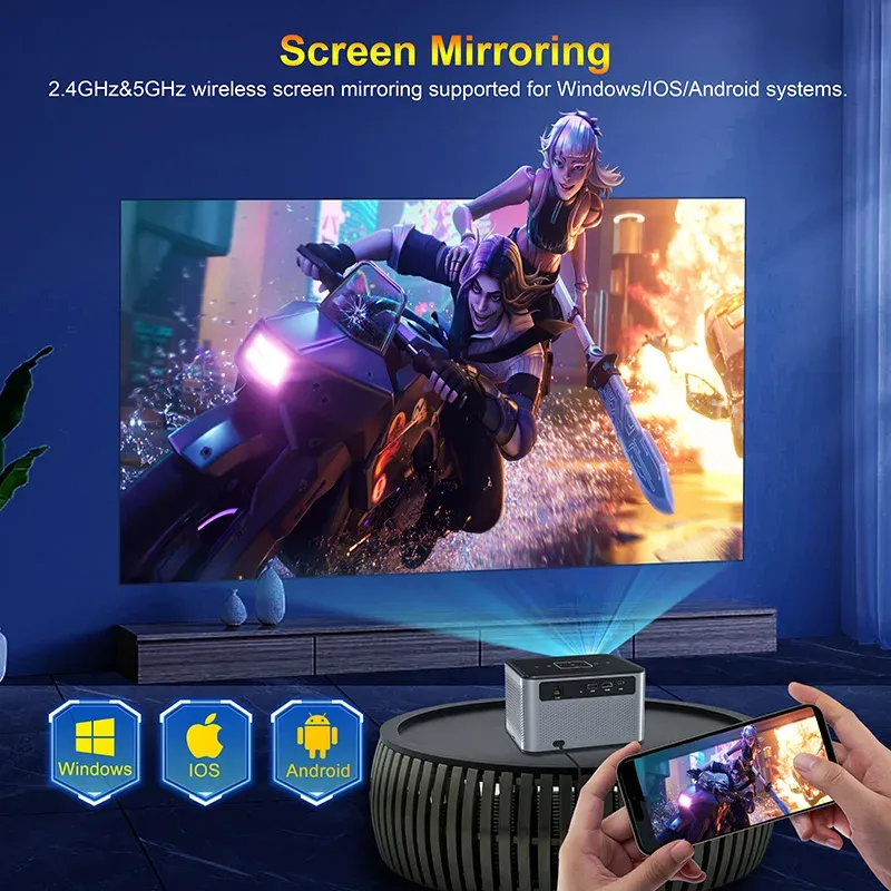 Xnano X3 Pro Mini mini projector - 4K Video Decode,...