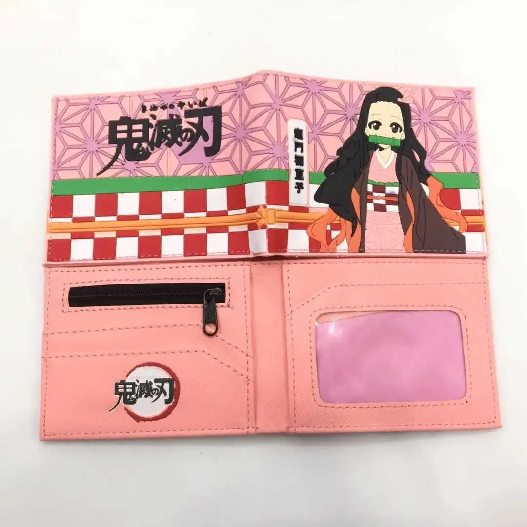 Hot Sale Devil Killer Kimetsu No Yaiba Tanjiro Kamado Wallet High ...