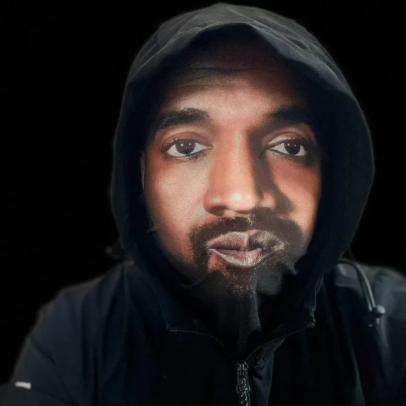 3D Printed James Taylor Elastic Mesh Full Face Beard Mask For Unisex ...