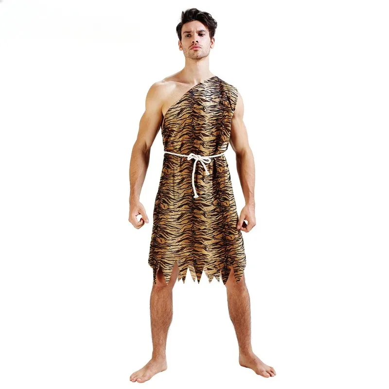 Western Flintstones Aboriginal Cleopatra Cosplay For Couples Tiger Skin ...