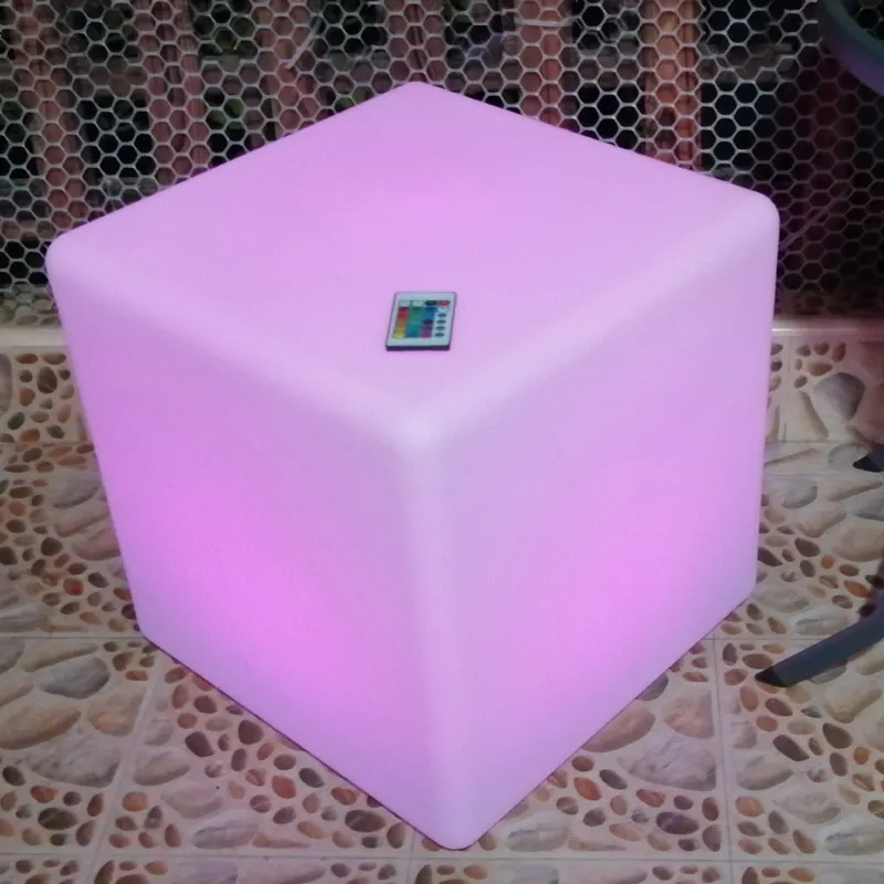 LED Glowing Cube Stool Seat Formentor Cupra With Changing Control For ...