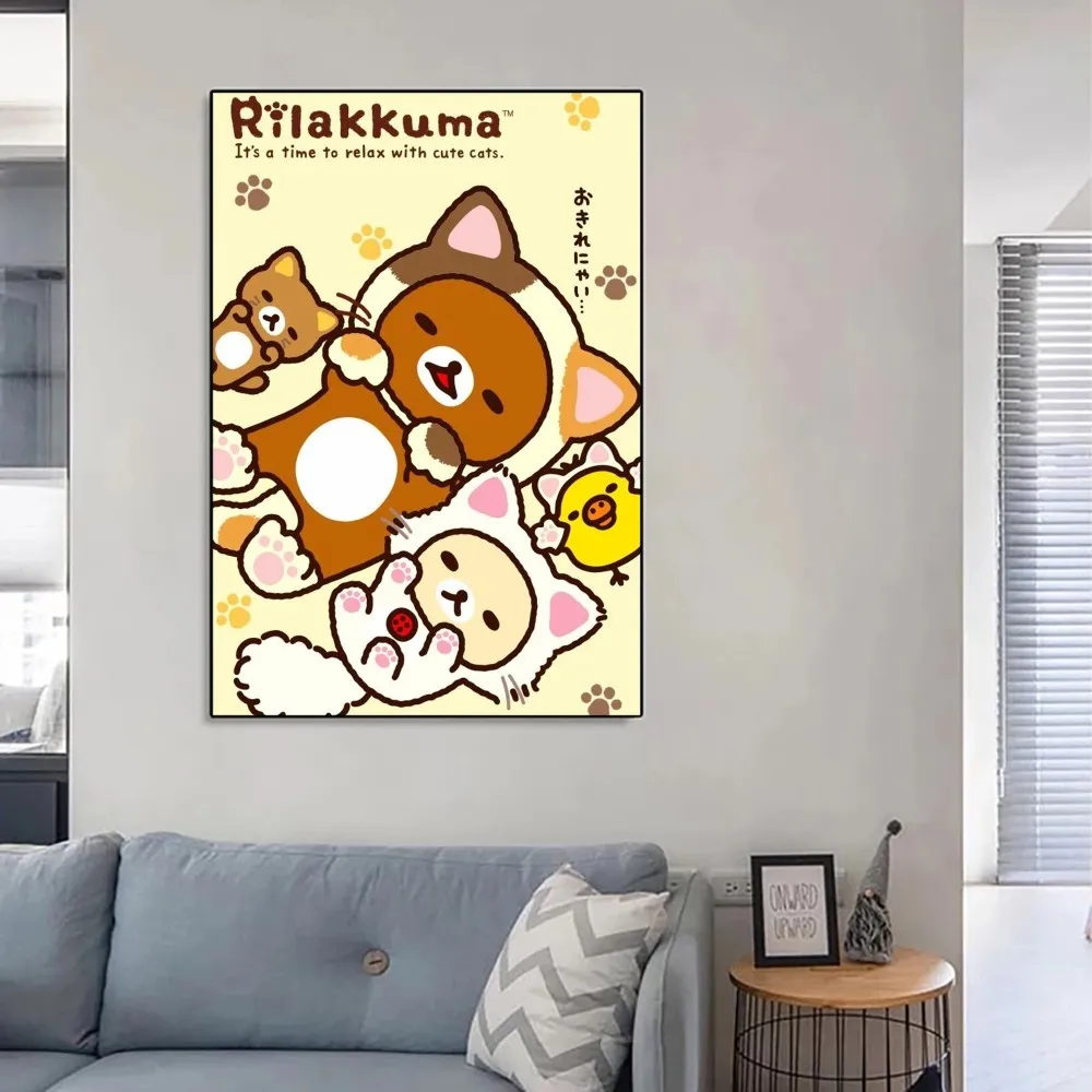 Vintage Rilakkuma Cartoon Cute Posters Cute Cartoon Anime Design For ...