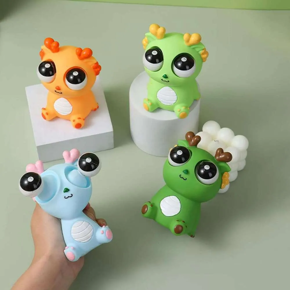 Dragon Sensory Stress Relief Squeeze Toy For Stress Relief Ping Out ...